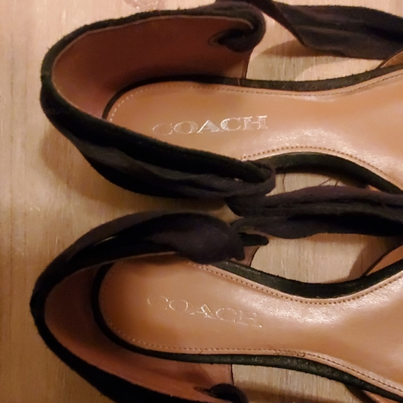 Coach | Shoes | Authentic Coach Roy Ankle Tie Flats | Poshmark